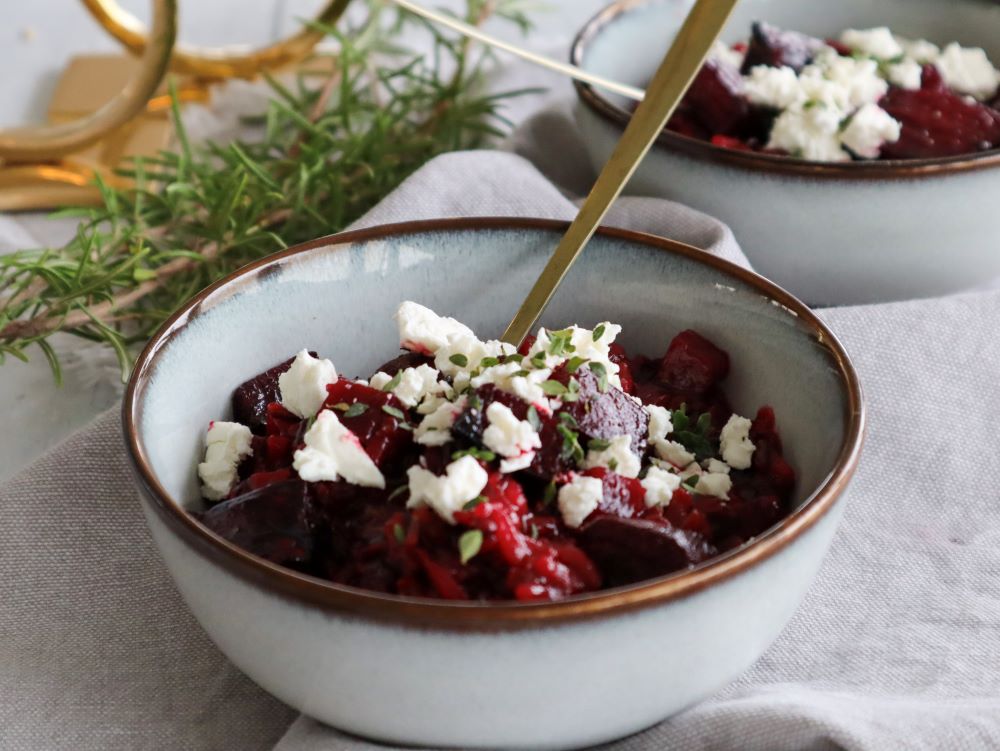 Rødbederisotto - Malins Mad - med sorte ris